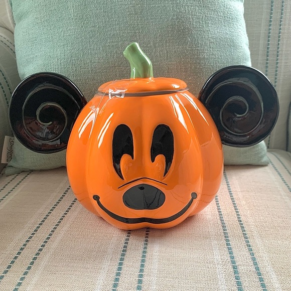 Mickey Mouse Pumpkin Cookie Jar
